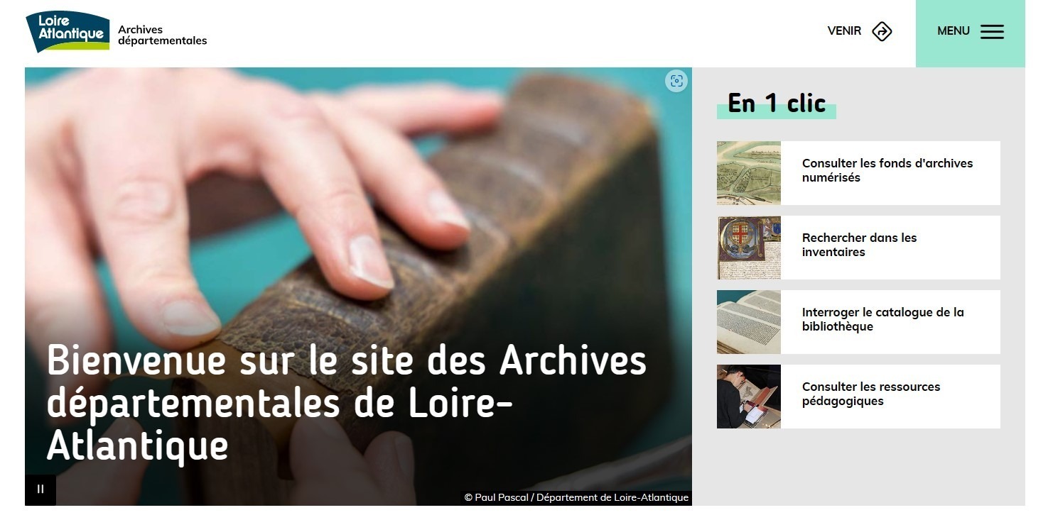 Archives 44, nouveau portail pour les archives départementales de la ...