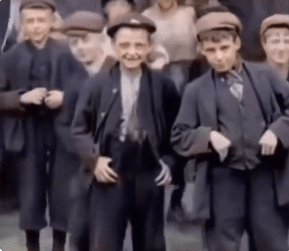 Victorian children react to seeing a camera for what was likely the ...