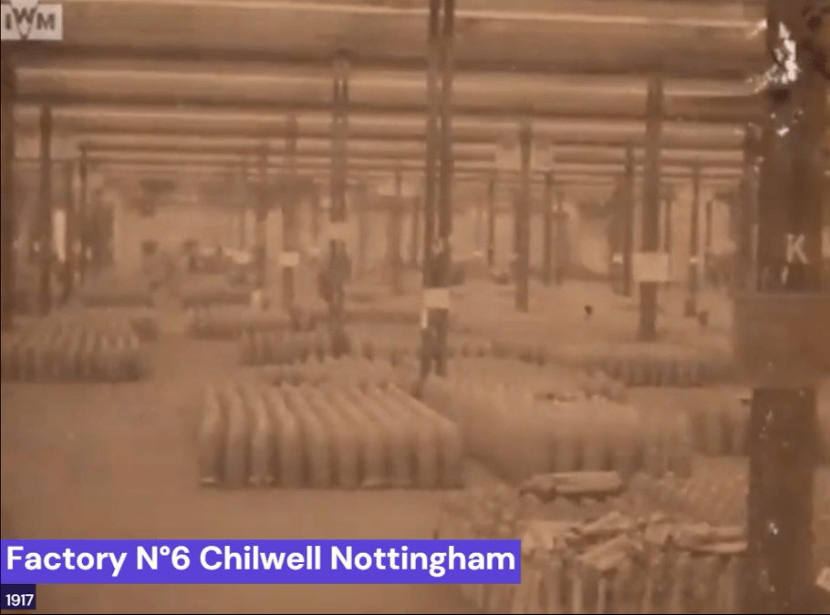 Vidéos de l'usine d'Obus N°6 de Chilwell à Nottinghamshire, Angleterre ...